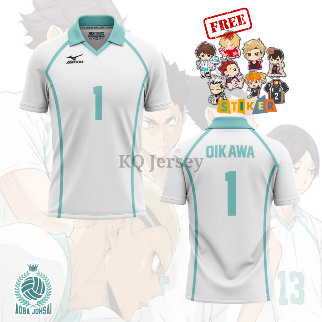 Jual Jersey Haikyuu fullprint Desawa Anak custom Nama Punggung/ Kaos ...