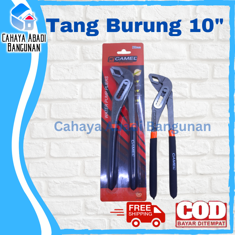 Jual Tang Burung Jepit Kunci Pipa Air Water Pump Pliers 10 inch ...