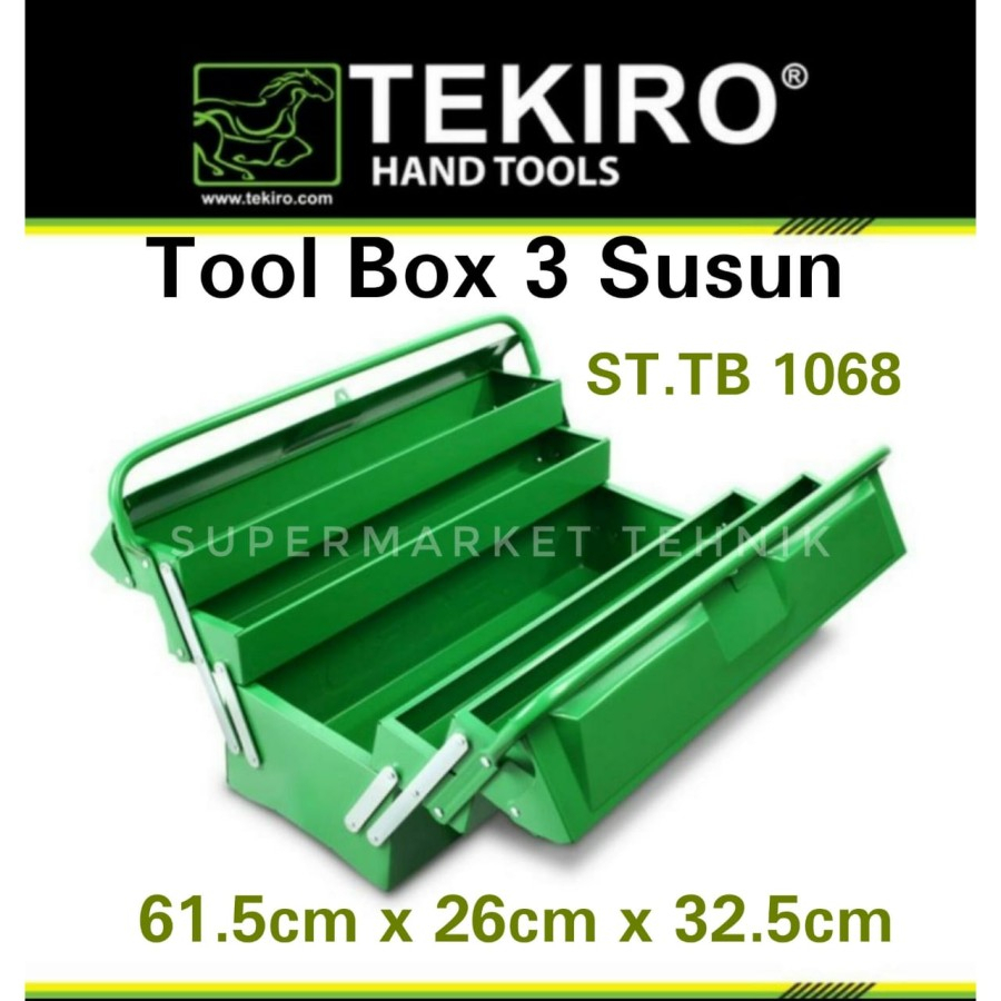 Jual Tool Box / ToolBox Besi 3 susun Tekiro | Shopee Indonesia