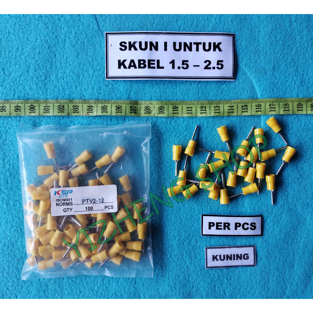 Jual SKUN I UNTUK KABEL 1,5 - 2,5 (KUNING) PER PCS | Shopee Indonesia