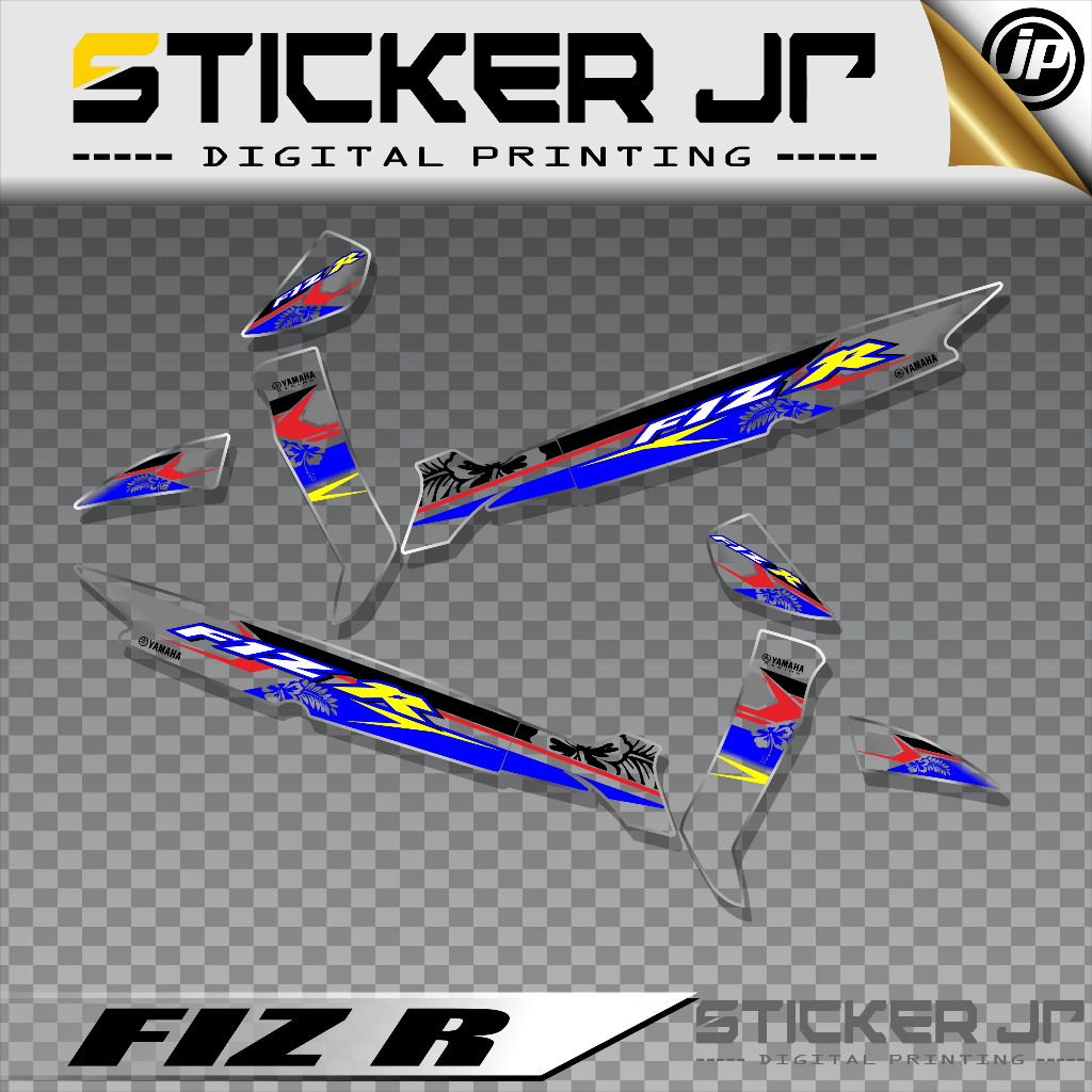 Jual Stiker Striping Decal Transparan Motor FIZ R - Sticker Motor ...