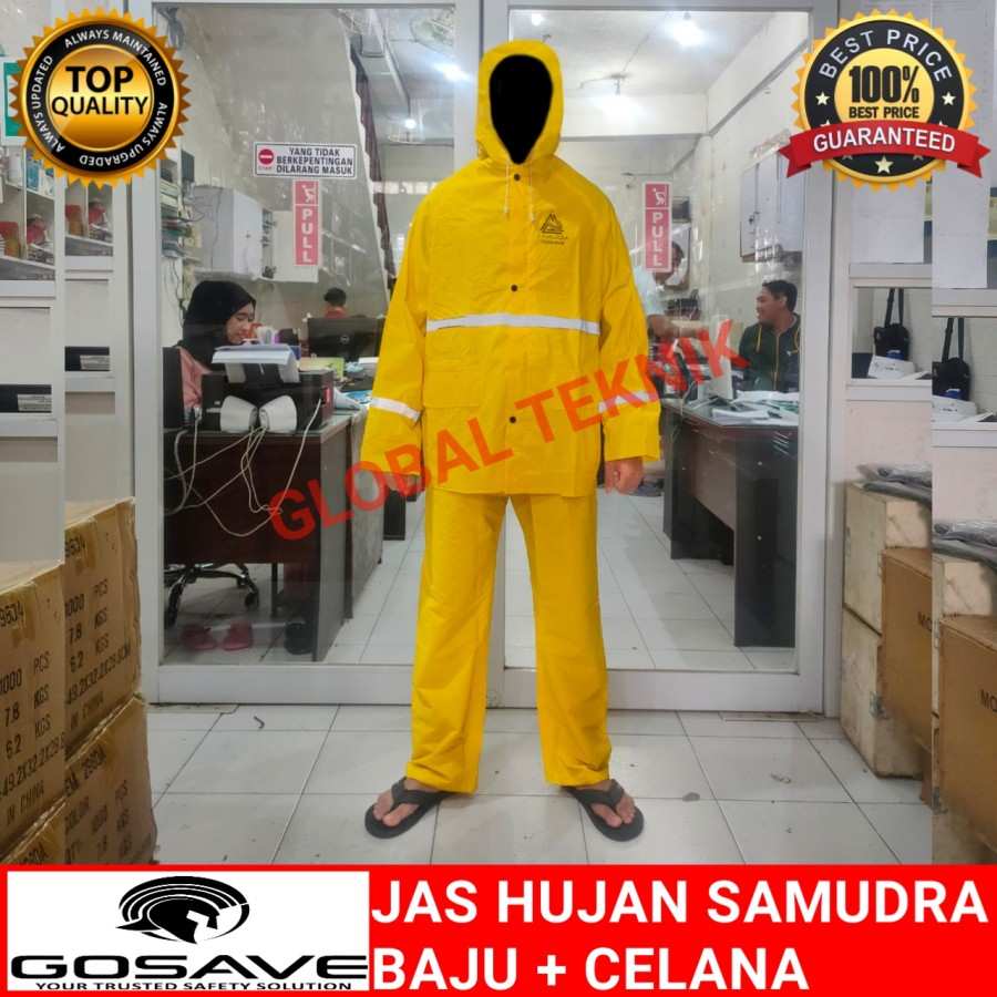 Jual Jas Hujan Setelan Baju Celana Dewasa Raincoat Safety Samudra ...