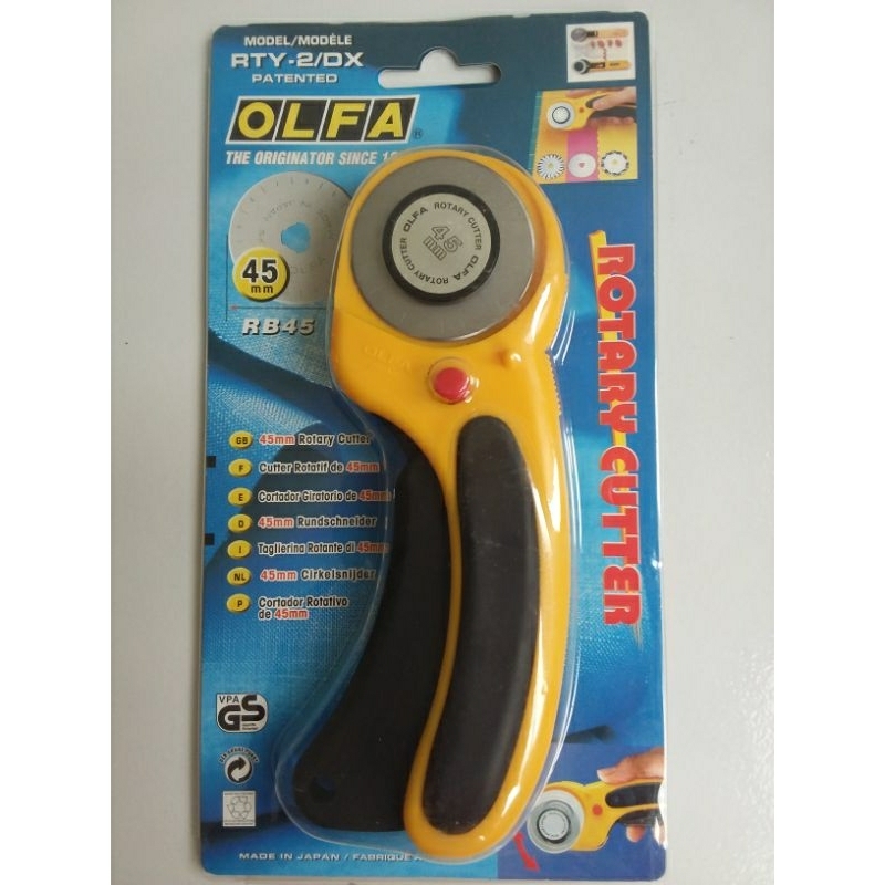 Jual Rotary Cutter OLFA RTY - 2/DX ( Asli made in Japan ) / NEW + bonus | Shopee Indonesia