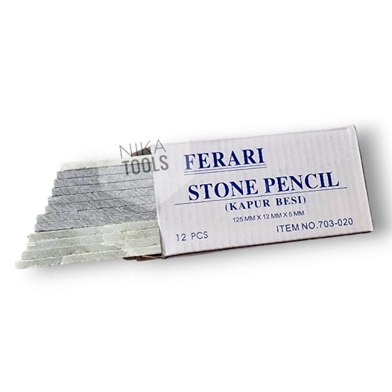 Jual Kapur Besi Ferrarri Ferari Putih Plate Stone Pencil Pensil Tulis Besi | Shopee Indonesia