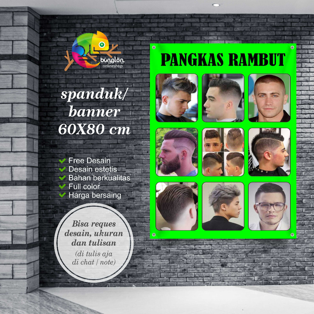 Jual 60X80 Spanduk Banner Model Pangkas Rambut | Shopee Indonesia