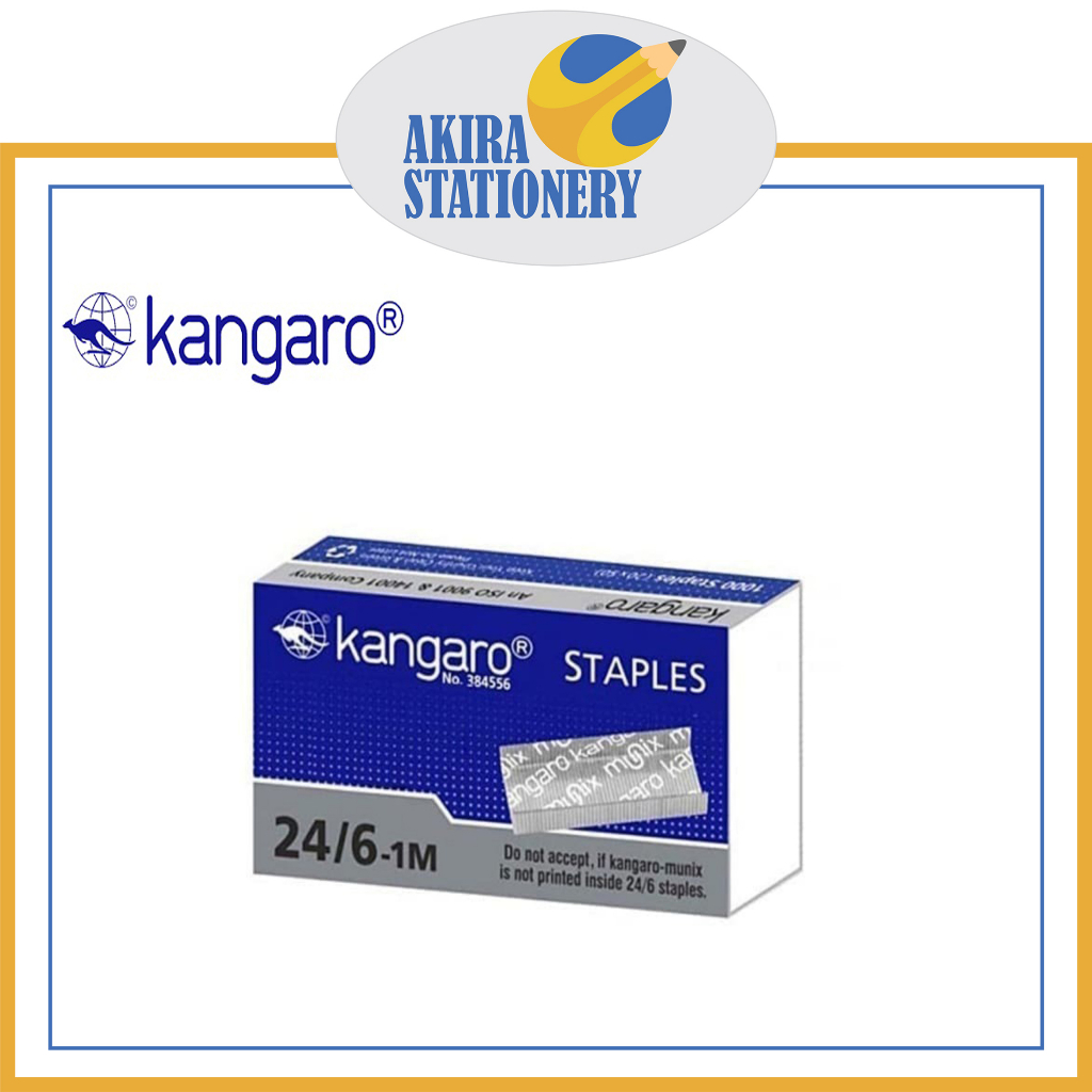 Jual Isi Staples KANGARO 24/6 1M - No 3 Untuk HD 50 Besar / No 3 BIG ...