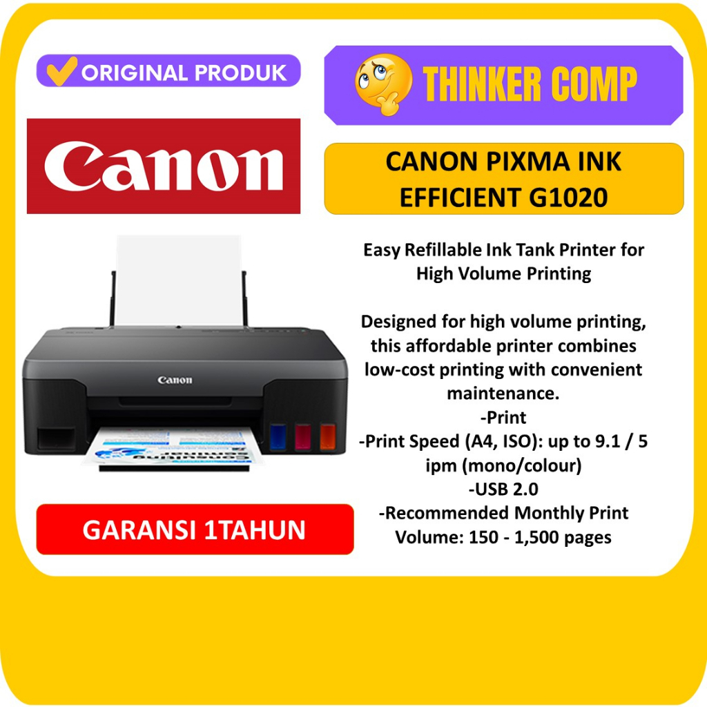 Jual PRINTER CANON PIXMA GARANSI RESMI 1 TAHUN | Shopee Indonesia