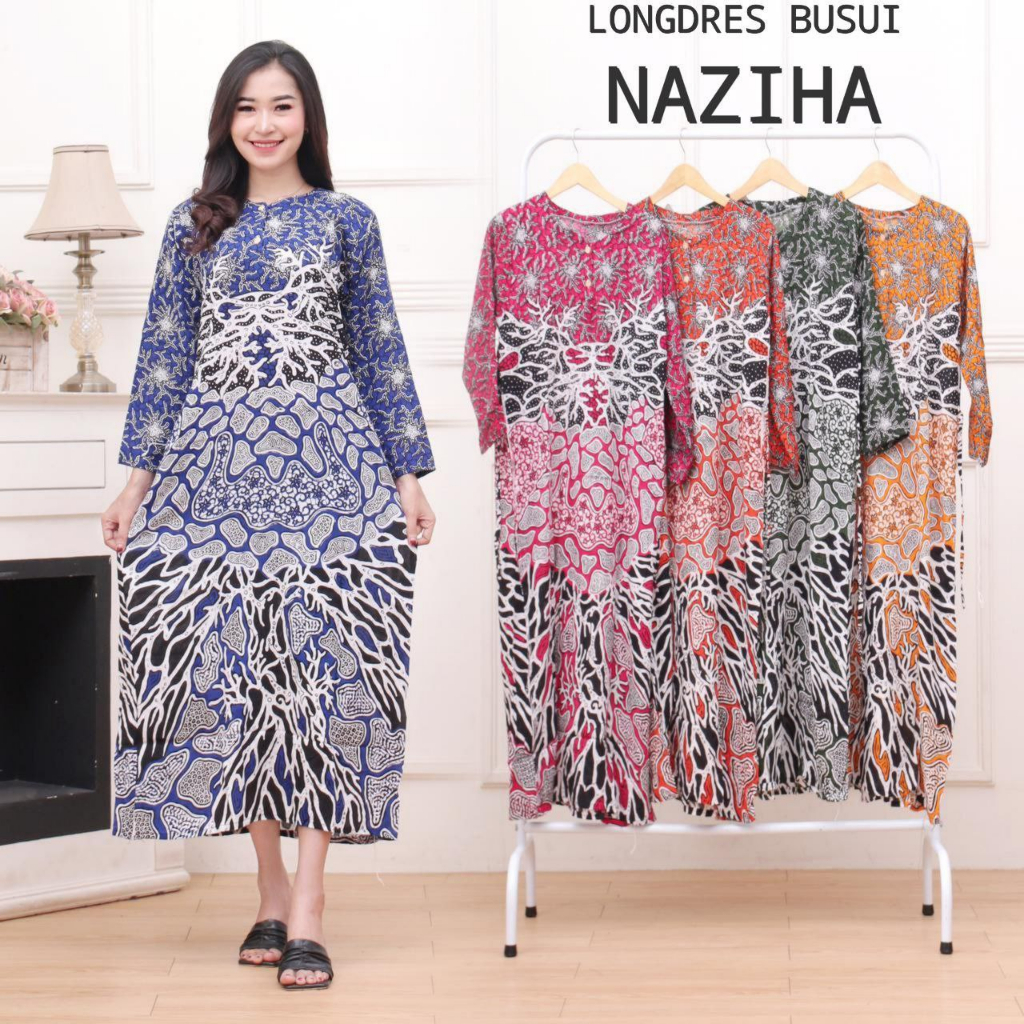 Jual Daster Batik Lengan Panjang Baju Daster Lengan Panjang Longdress ... Jual Daster Batik Lengan Panjang Baju Daster Lengan Panjang Longdress ...