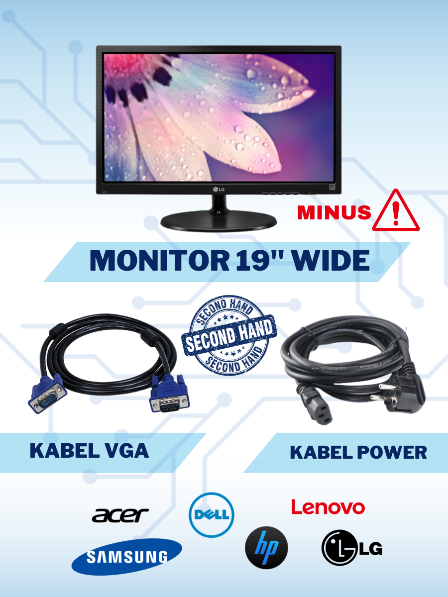 Jual Monitor 19 inch Wide (Minus) | Shopee Indonesia