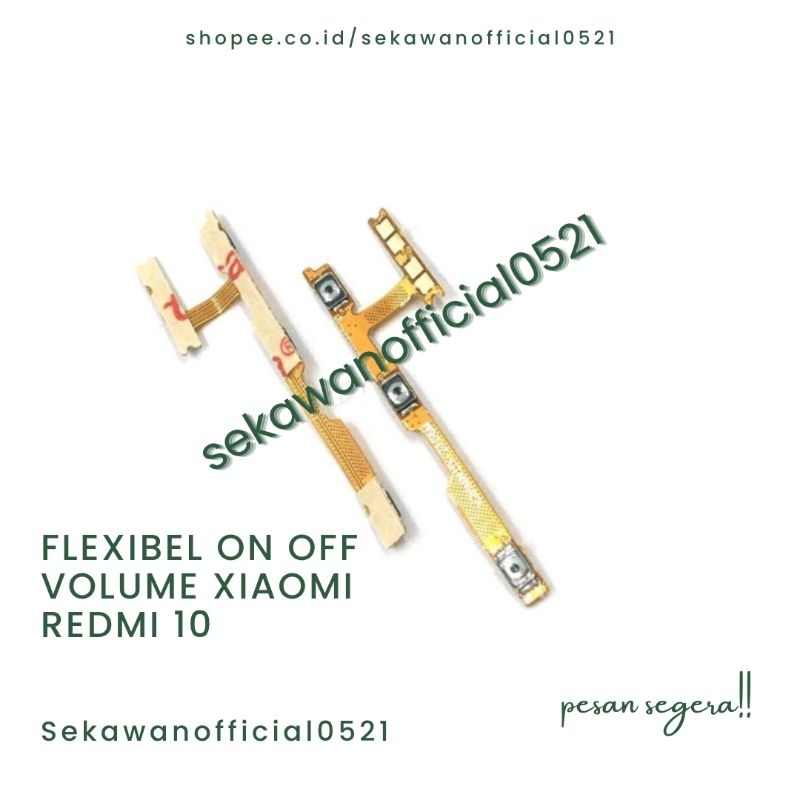 Jual FLEXIBEL FLEXIBLE ON OFF VOLUME XIAOMI REDMI 10 4g Redmi 10 S | Shopee Indonesia
