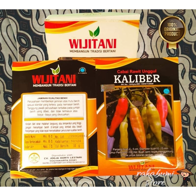 Jual benih cabe rawit unggul KALIBER 10 GRAM cabai kaliber 10 gram ...