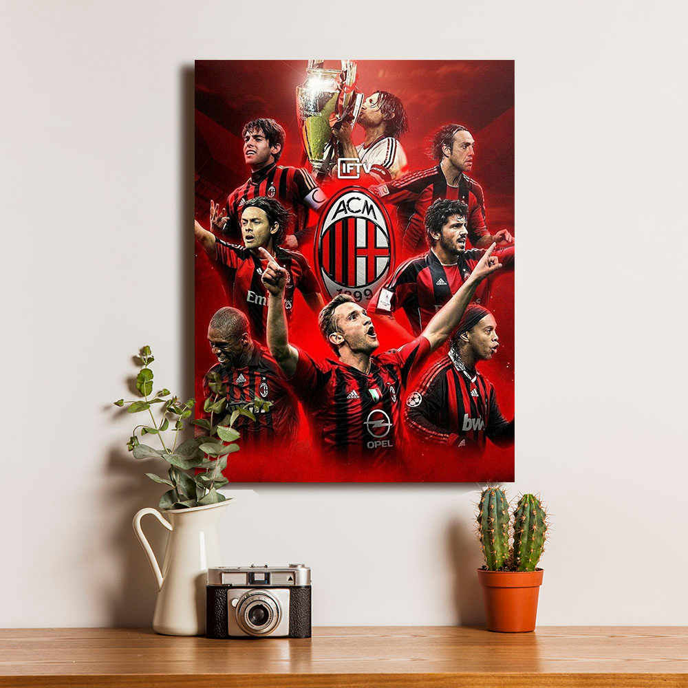 Jual Poster All Stars Club Serie A Italia AC Milan 1899 Rossoneri 1 ...