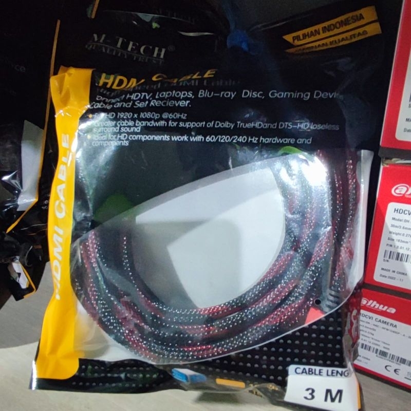 Jual Kabel HDMI M-Tech / Dexicon (3 meter) | Shopee Indonesia