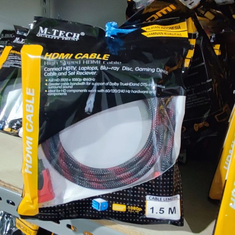 Jual Kabel HDMI M-Tech (1,5 meter) | Shopee Indonesia
