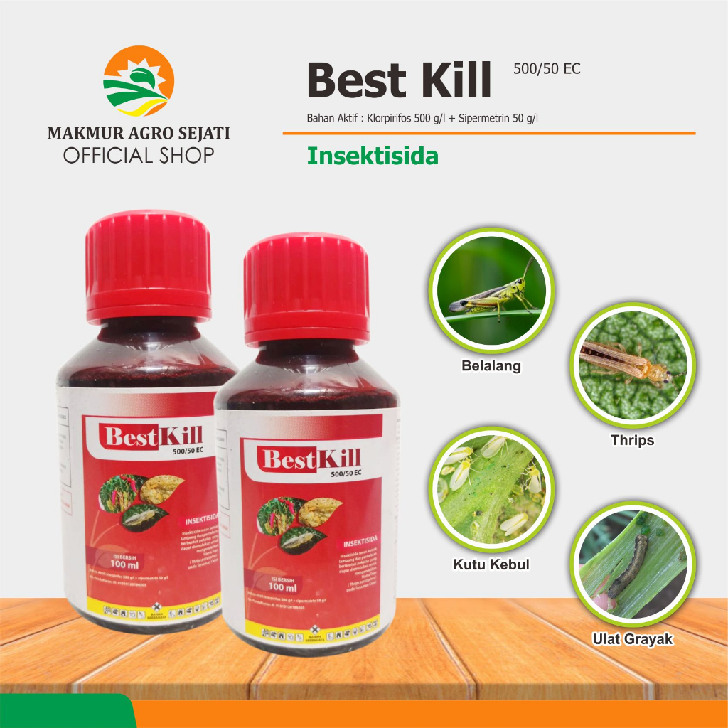 Jual Insektisida Best Kill 500/50 EC Mengendalikan Hama pada Buah dan ...