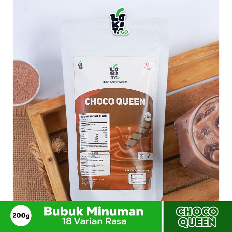 Jual Lokita Bubuk Minuman CHOCO QUEEN Premium Instant Powder 200g ...