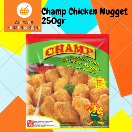 Jual Champ Chicken Nugget Stick/ Kombinasi/ ABC 250gr | Shopee Indonesia