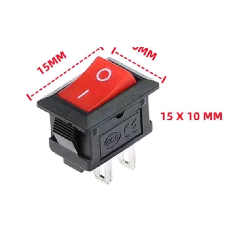 Jual Saklar Rocker Switch ON OFF 2 Pin Kaki Power Tombol Mini Besar ...