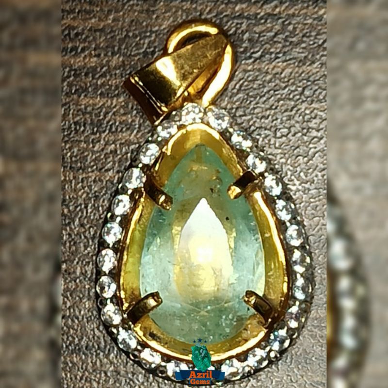Jual BATU ZAMRUD COLOMBIA/NATURAL EMERALD BERYL (LIONTIN) | Shopee ...