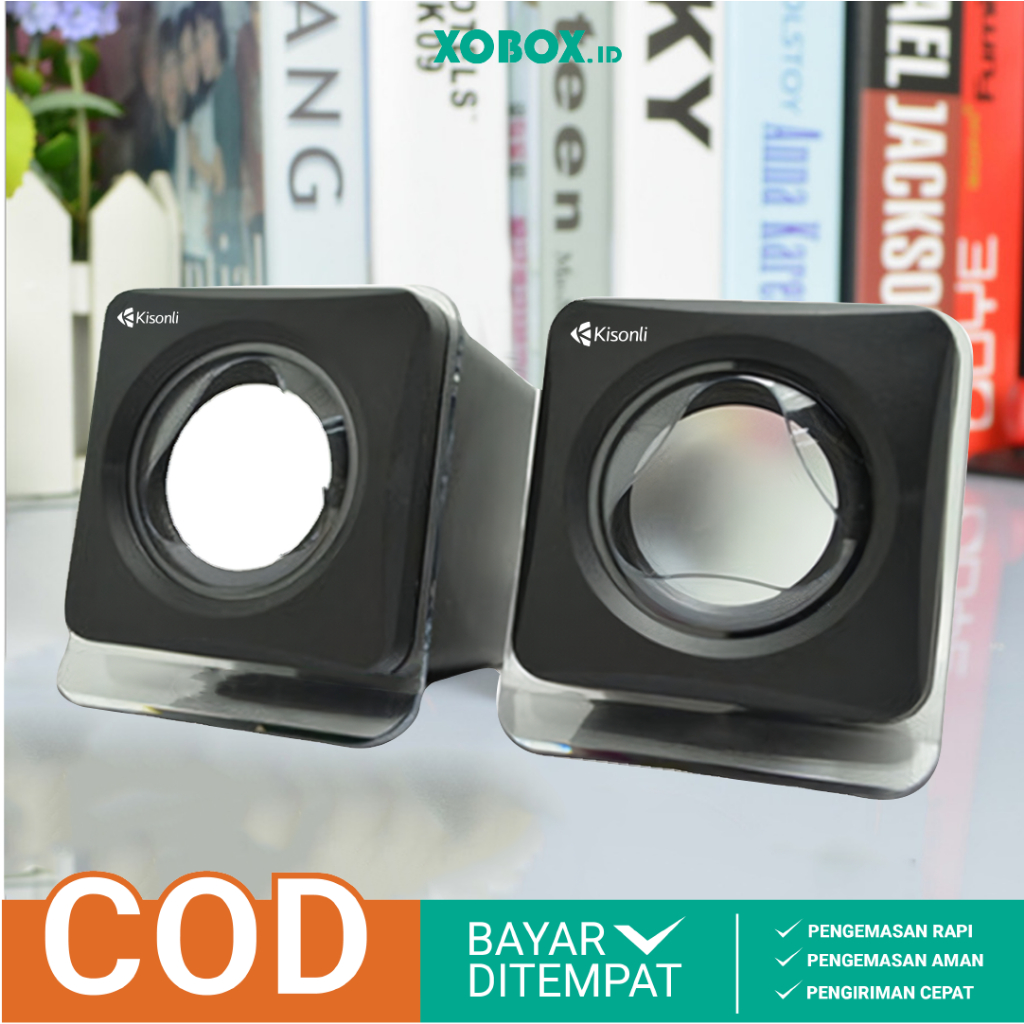 Jual Mini Speaker Komputer/Laptop V410 Kisonli Strong Bass With Switch Volume Control | Shopee ...