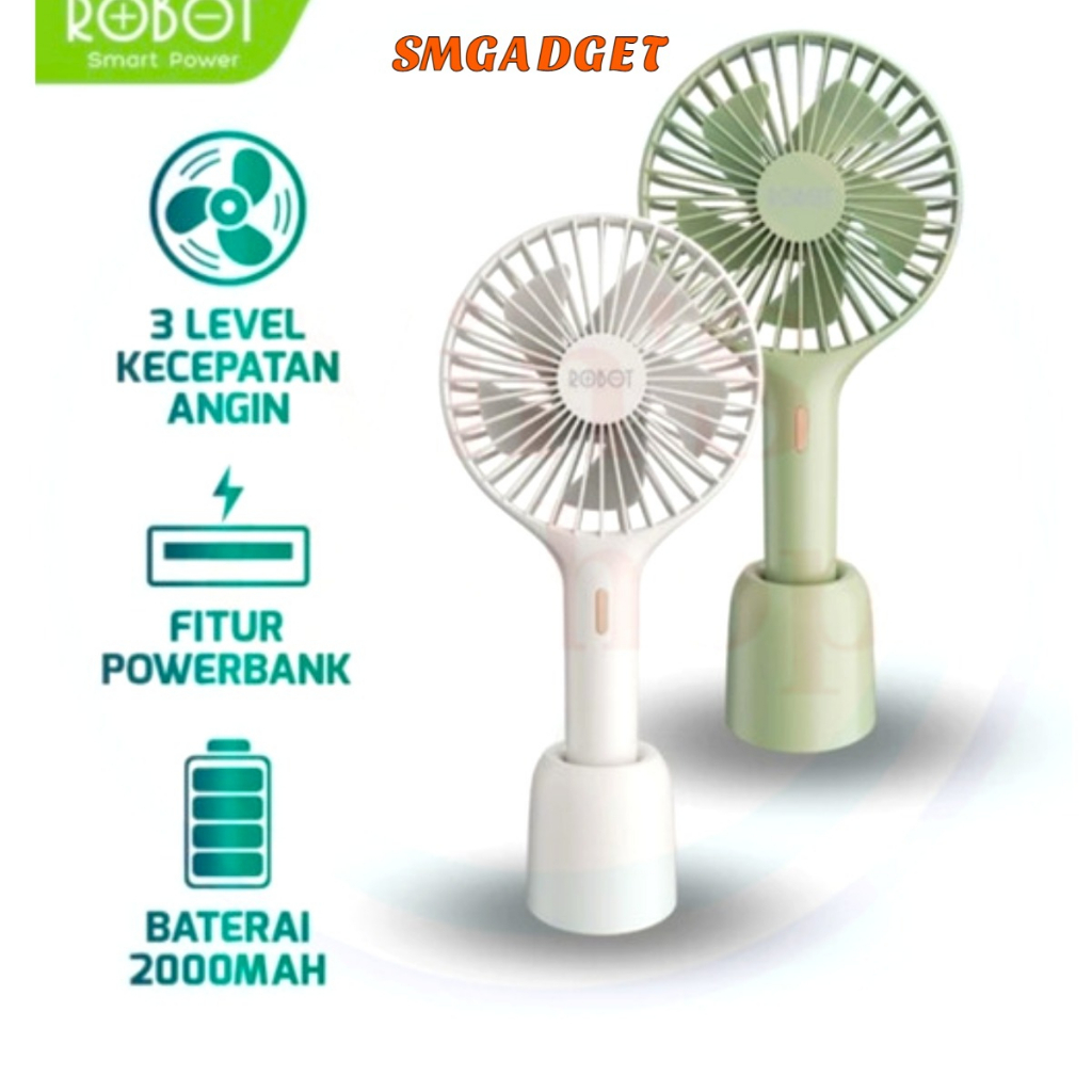 Jual Robot Portable Mini Fan RT BF17/ Kipas Angin Mini Robot BF17 Resmi ...