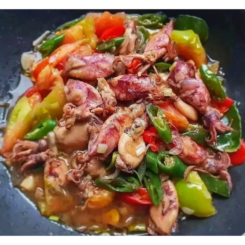 Jual Cumi cah Cabe Tomat 500ml (Cumi Segar) | Shopee Indonesia