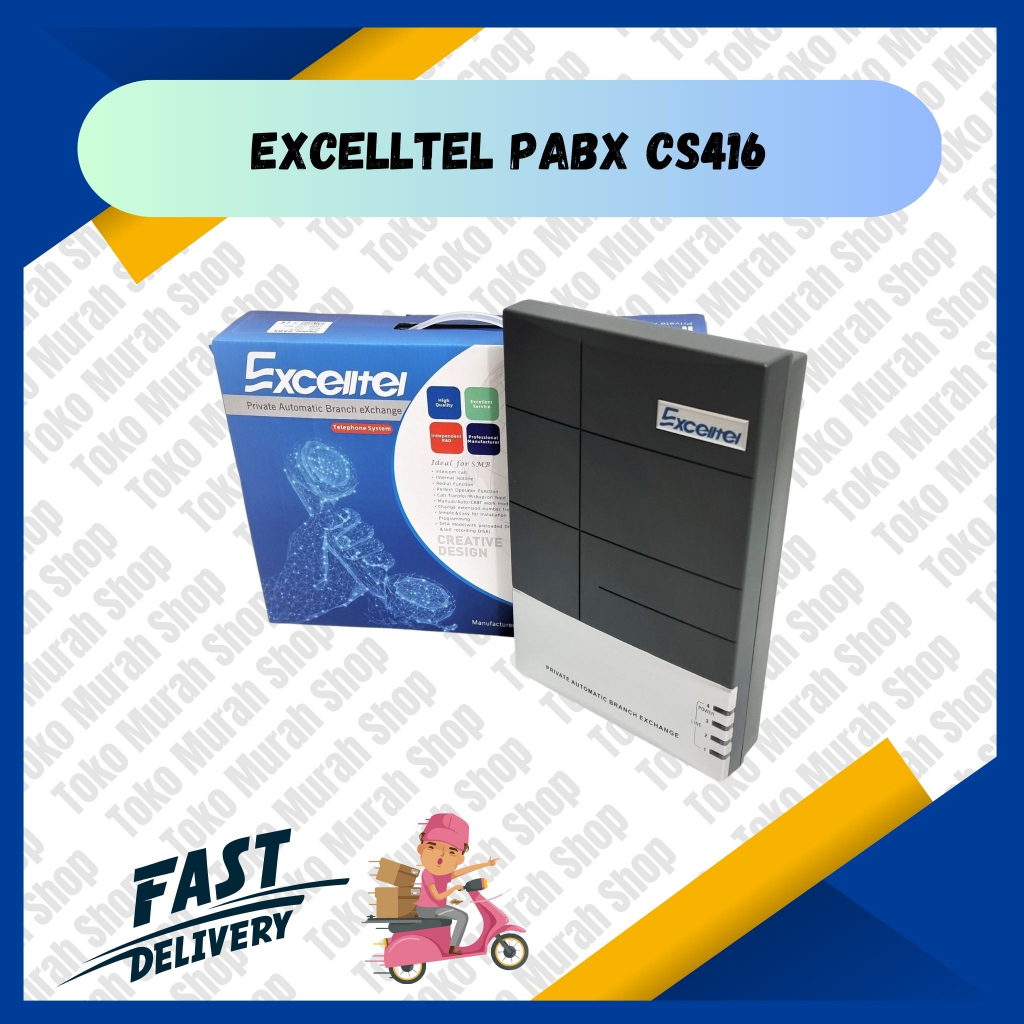 Jual Telephone System PABX wireless PABX Excelltel TS+416 4 line 16 ext ...