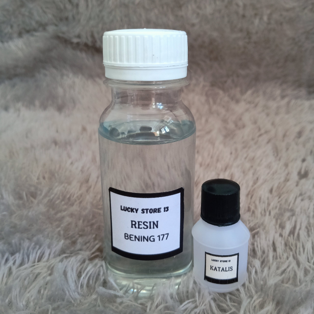 Jual RESIN BENING 177 100 gram + Katalis Kerajinan Resine Recin Recine ...