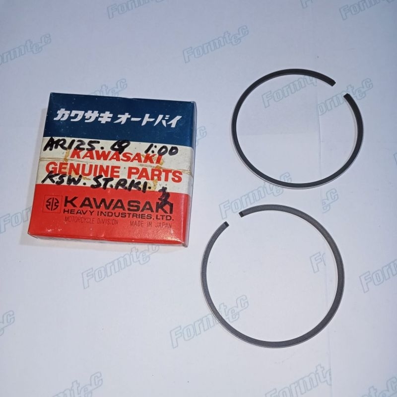 Jual ring set piston ring seker seher piston Kawasaki AR125 KH125 oversize 1.00 original kode ...