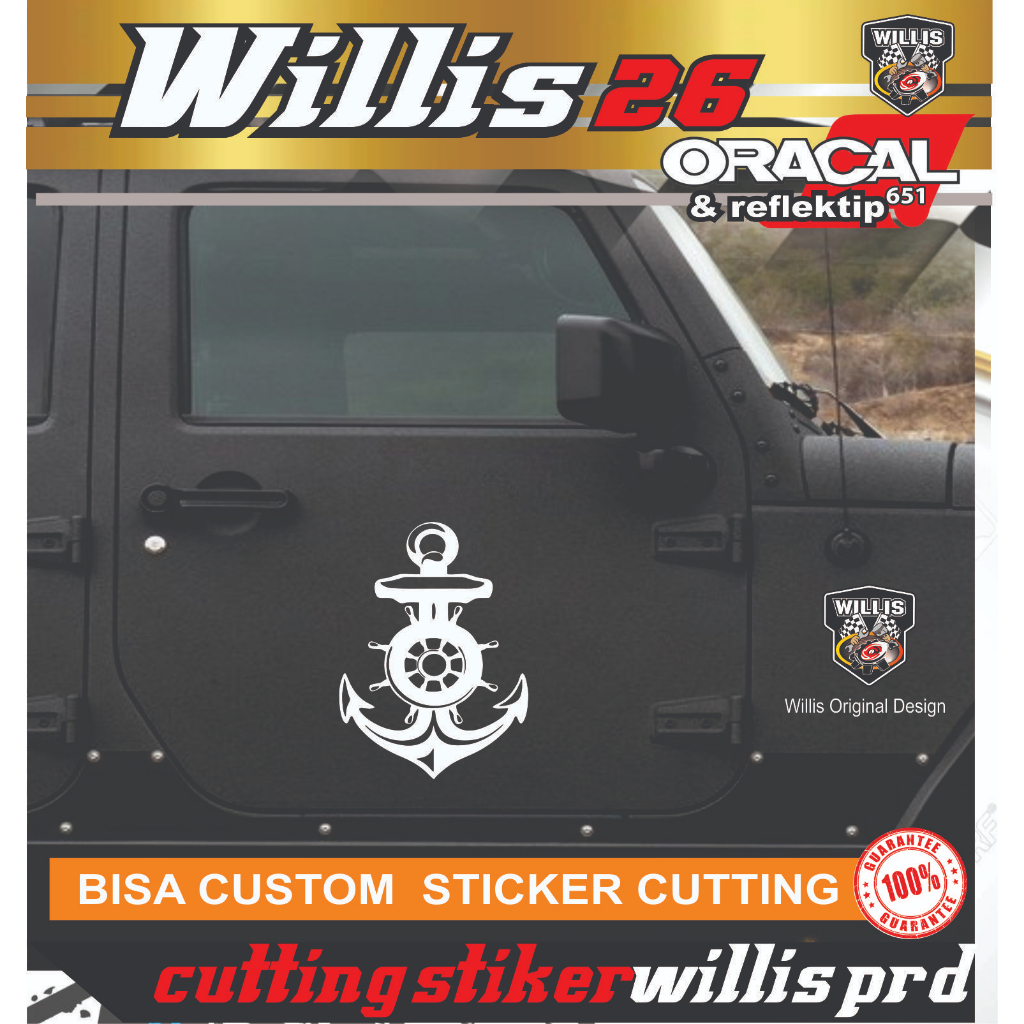 Jual STIKER JANGKAR ANCHOR CUTTING sticker body mobil | Shopee Indonesia