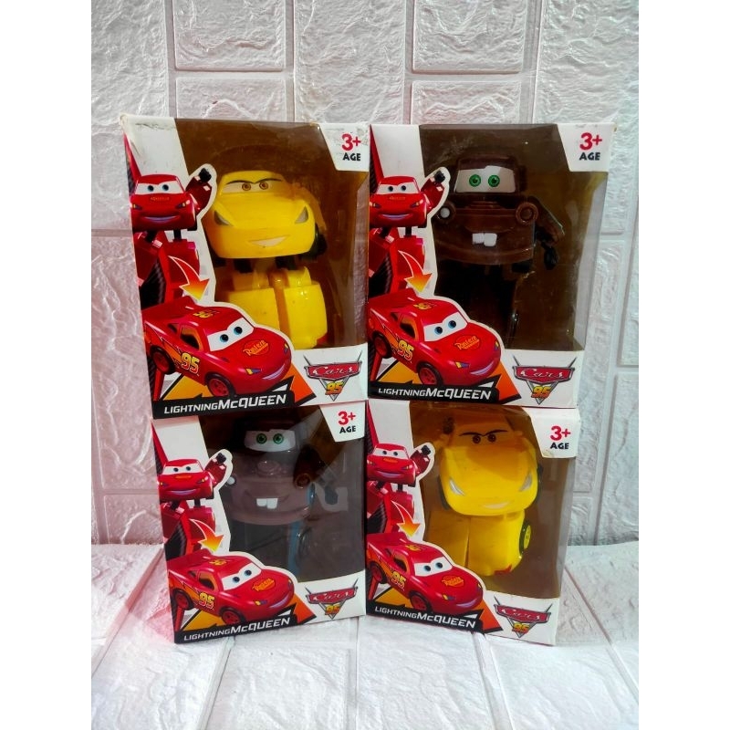 Jual Mainan Anak Robot Cars Lightning McQueen Robot Bisa Jadi Mobil ...