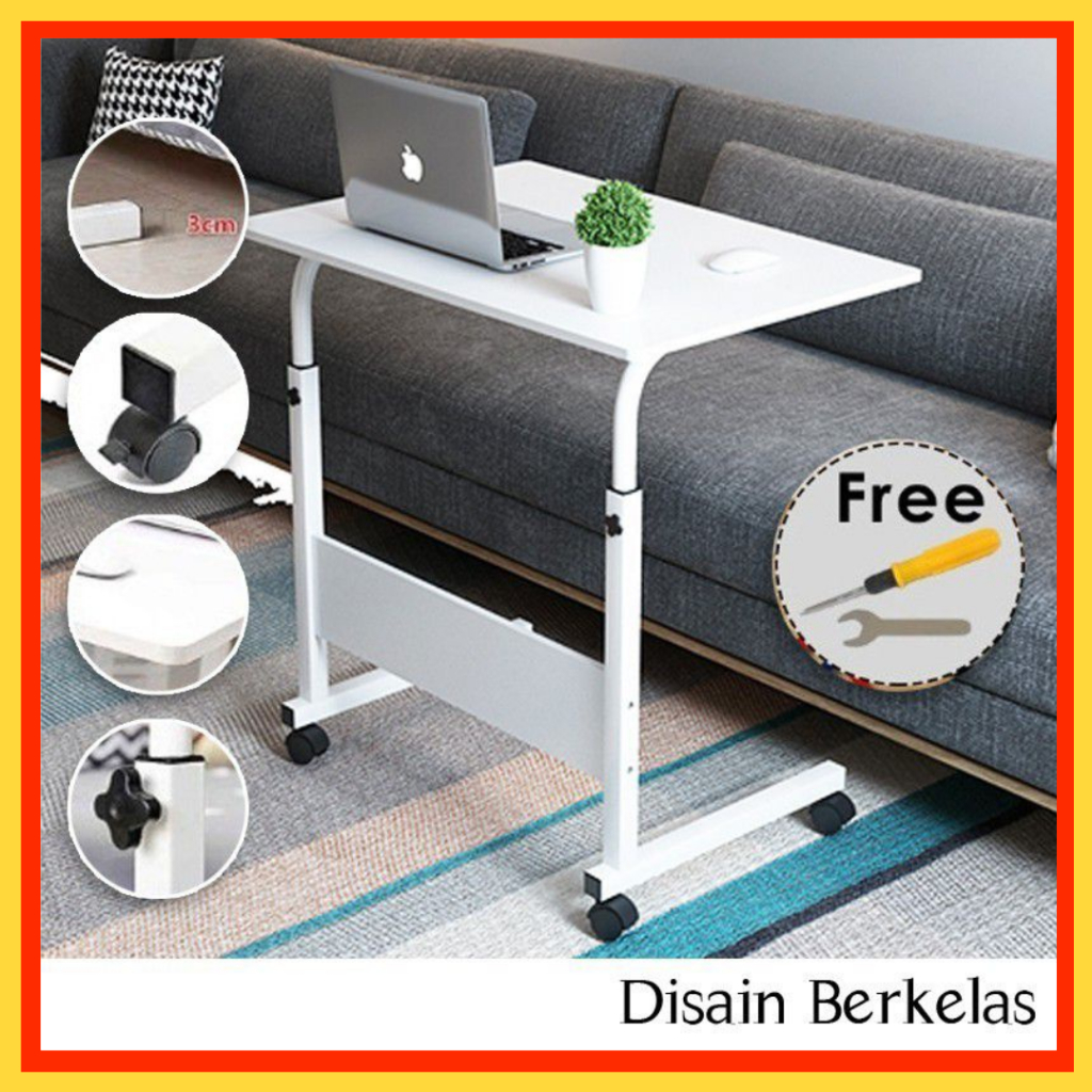 Jual Meja Laptop Kerja Roda Meja Laptop Lipat Portable Standing Desk ...