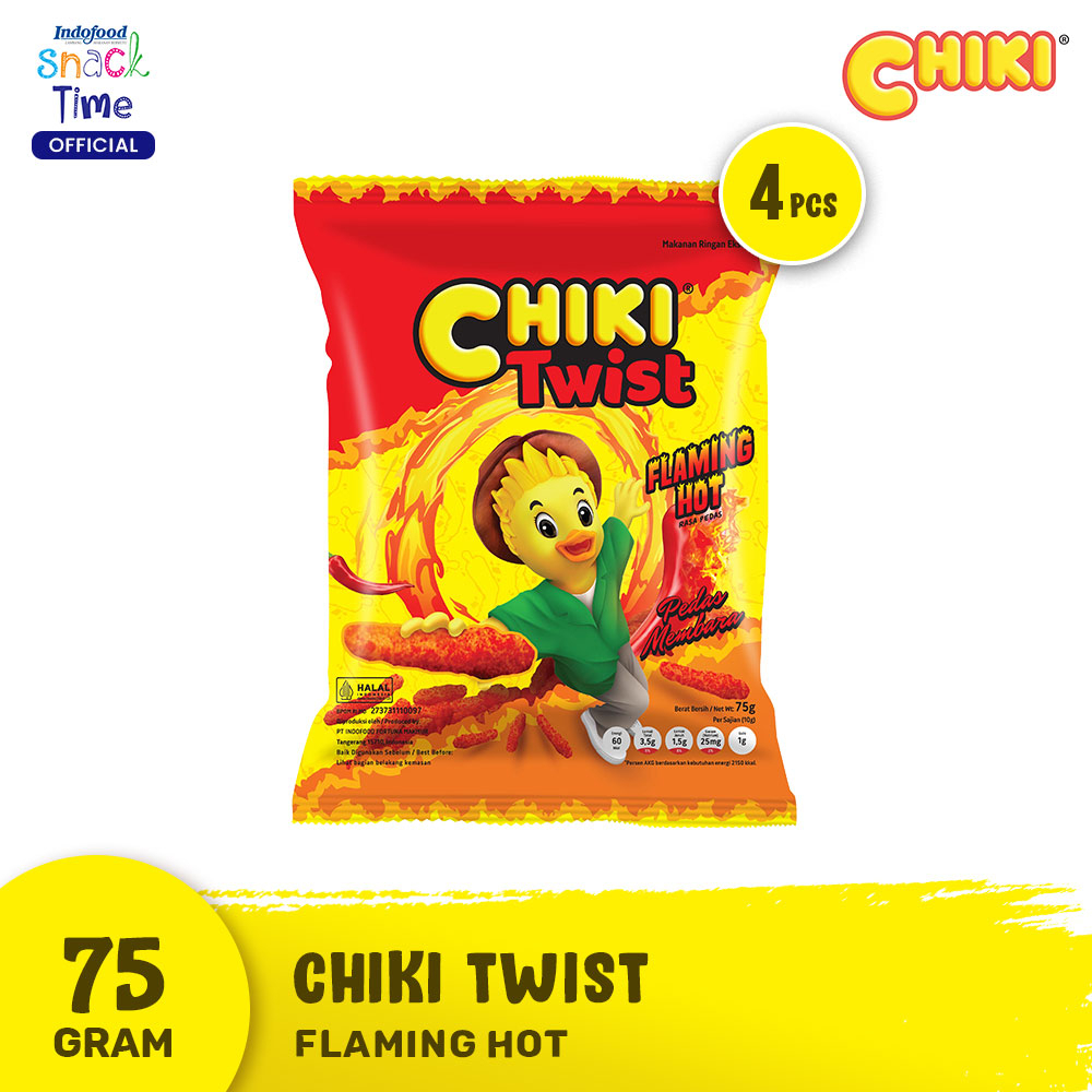 Jual Chiki Twist Flaming Hot 75 Gr - 4 Pcs | Shopee Indonesia