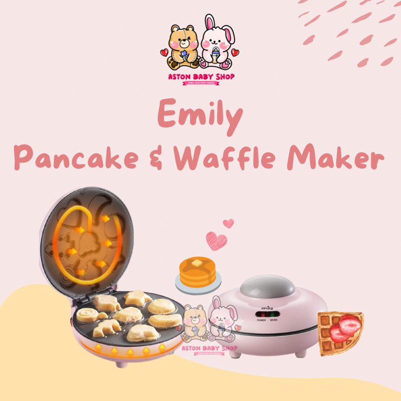Jual Emily Mini Pancake & Waffle Maker Electric Pancake Waffle Maker ...