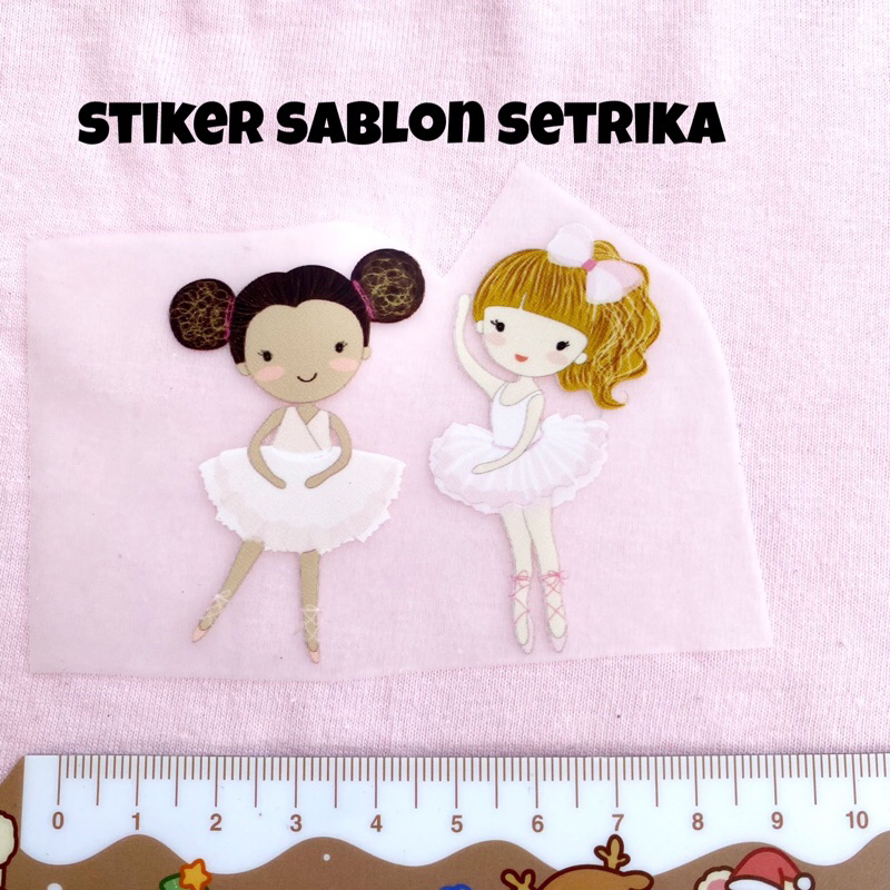 Jual STIKER BAJU SETRIKA KAIN PRINTING DTF MURAH LUCU BALET | Shopee ...