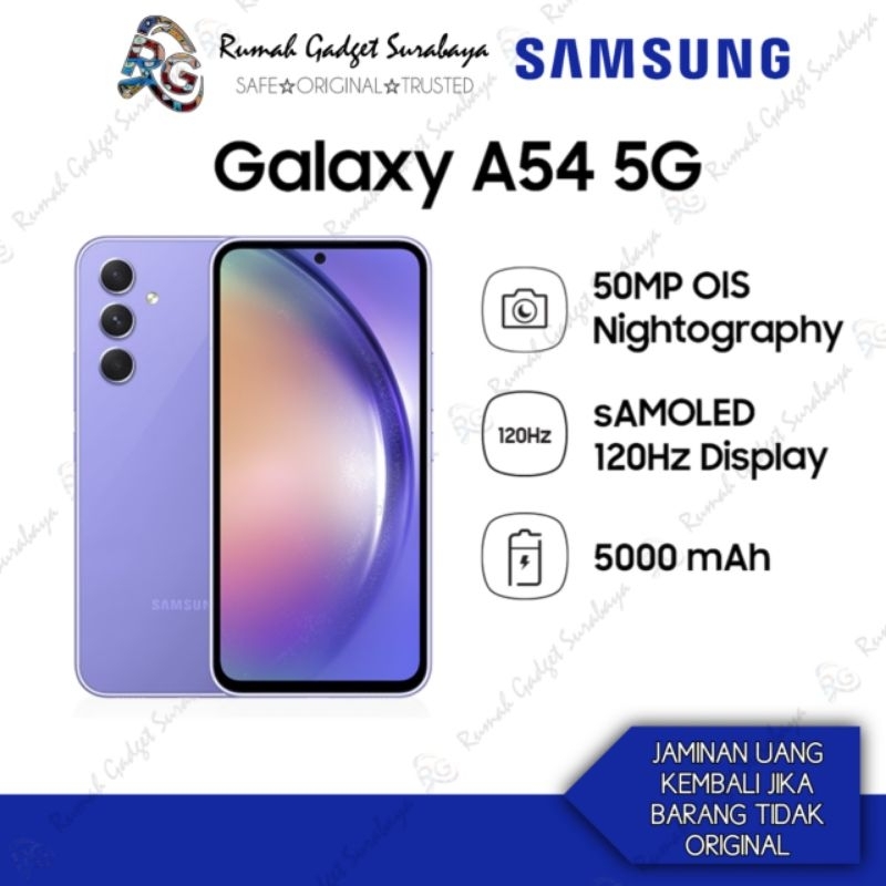 Jual Samsung Galaxy A54 5G 8/128GB Bergaransi Resmi Samsung Indonrsia ...