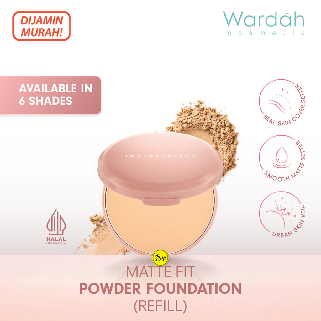 Jual Wardah Refill Instaperfect Matte Fit Powder Foundation Refill ...