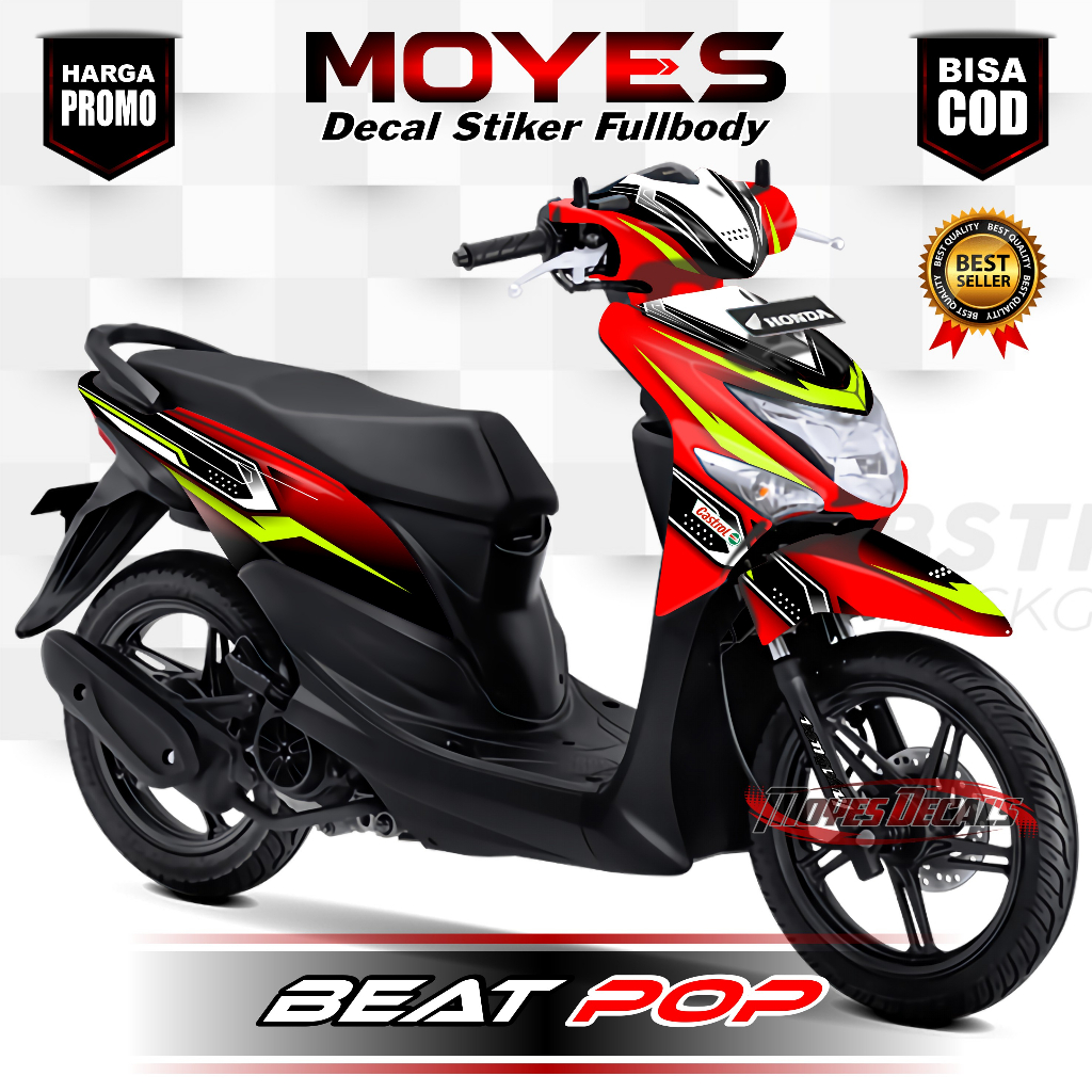 Jual TIDAK MUDAH LUNTUR,, Decal Beat Pop / Stiker Variasi Beat POP ...