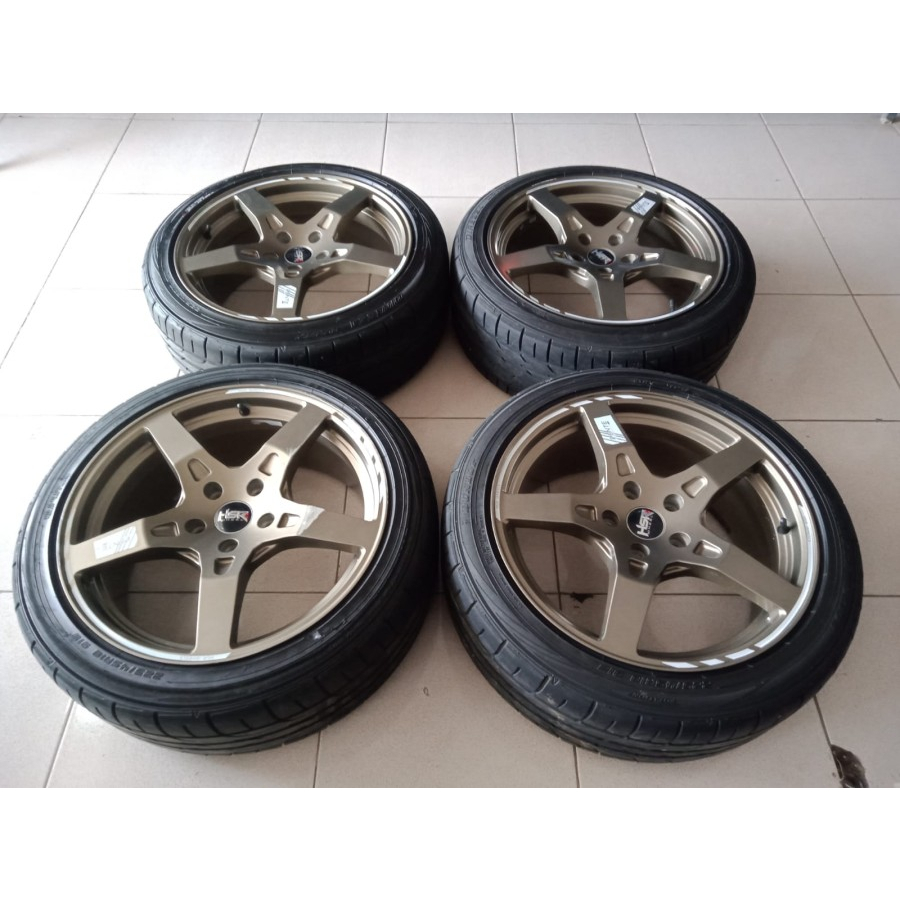 Jual VELG MOBIL SECOND HSR PENTE RING 18 LEBAR 8 PCD 5X114,3 + BAN 225 45 R18 | Shopee Indonesia