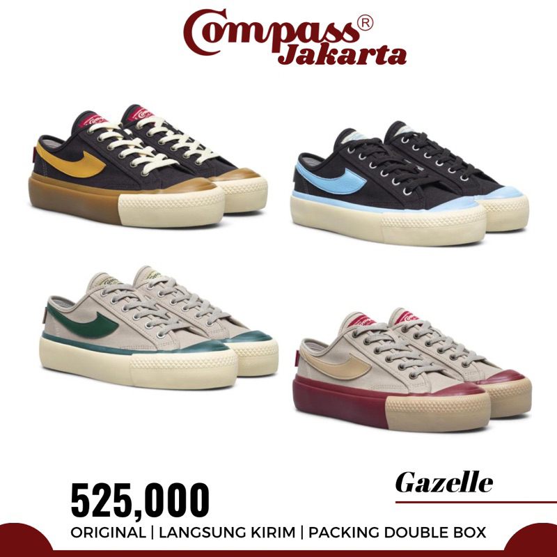 Jual [ORIGINAL] COMPASS GAZELLE LOW LUMUT/ SAHE GUM/ CARAMEL/ WAFER ...