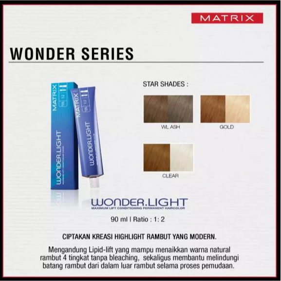 Jual MATRIX WONDERLIGHT 90 ML - KRIM PEWARNA RAMBUT | Shopee Indonesia