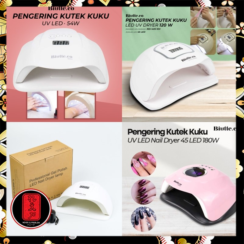 Jual Pengering Kutek Kuku UV LED Nail Dryer 45LED tersedia 54W sampai 220W/ Bisa COD Alat ...