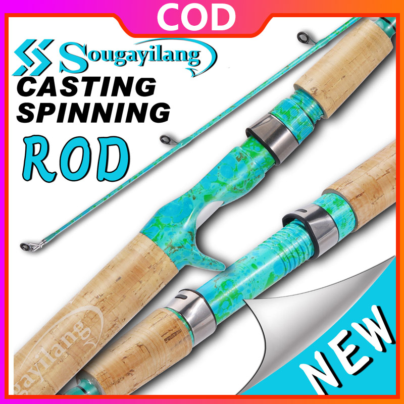 Jual Sougayilang 2 Seksi Carbon Fiber Joran Pancing 1,68m Casting/Spinning Fishing Rod For ...