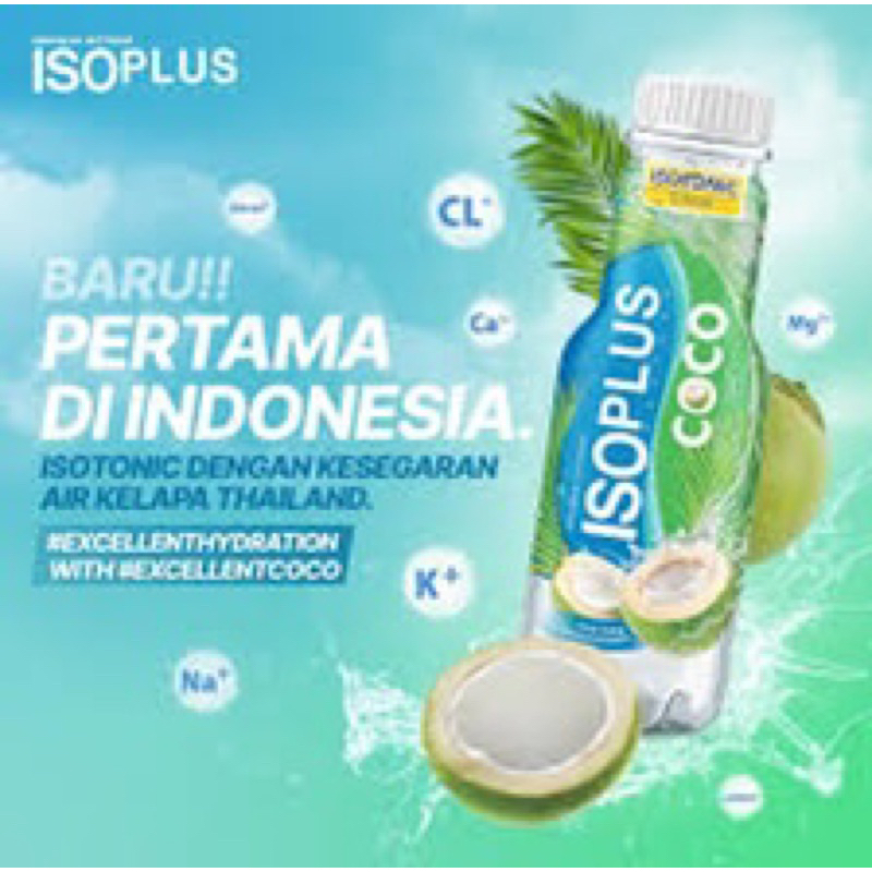 Jual ISOPLUS COCO 350 ml isi 12 | Shopee Indonesia