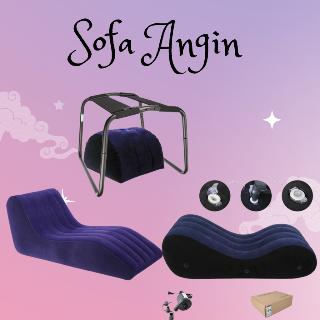 Jual Air Sofa Angin Plus Pompa Sofa Tidur Portable Position Bantal Sofa ...