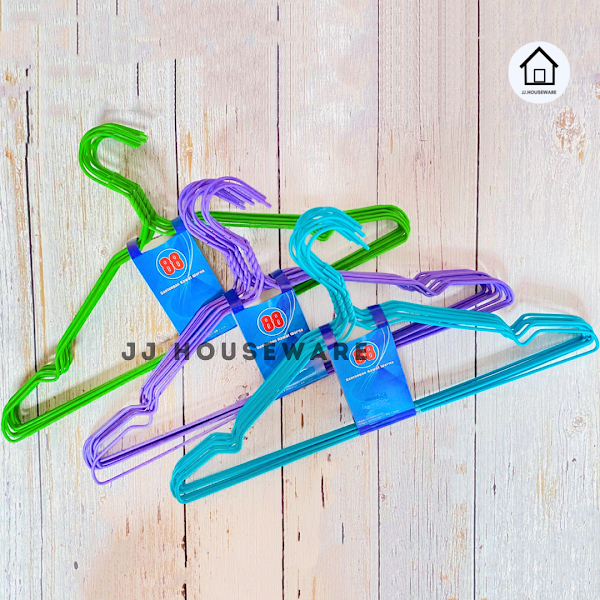 Jual Gantungan Baju Coating Warna 88 / Hanger Baju Murah / JJ.Houseware ...