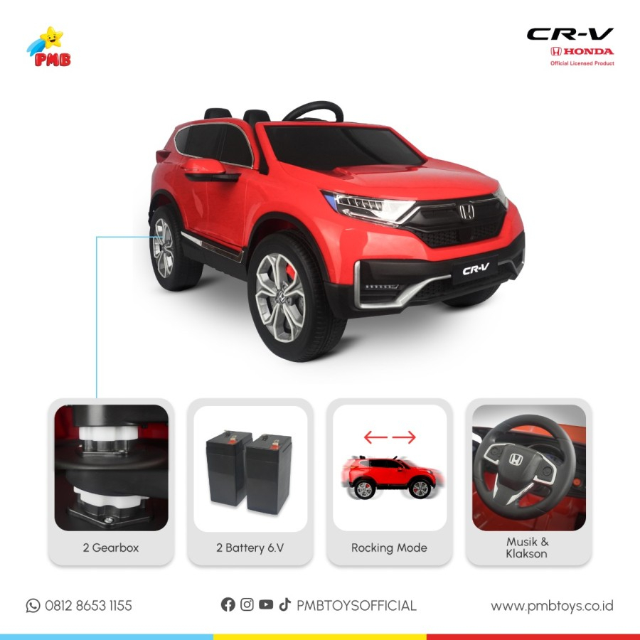 Jual HONDA CRV Mobil Aki Remote Control PMB M 7788 Official licended | Shopee Indonesia