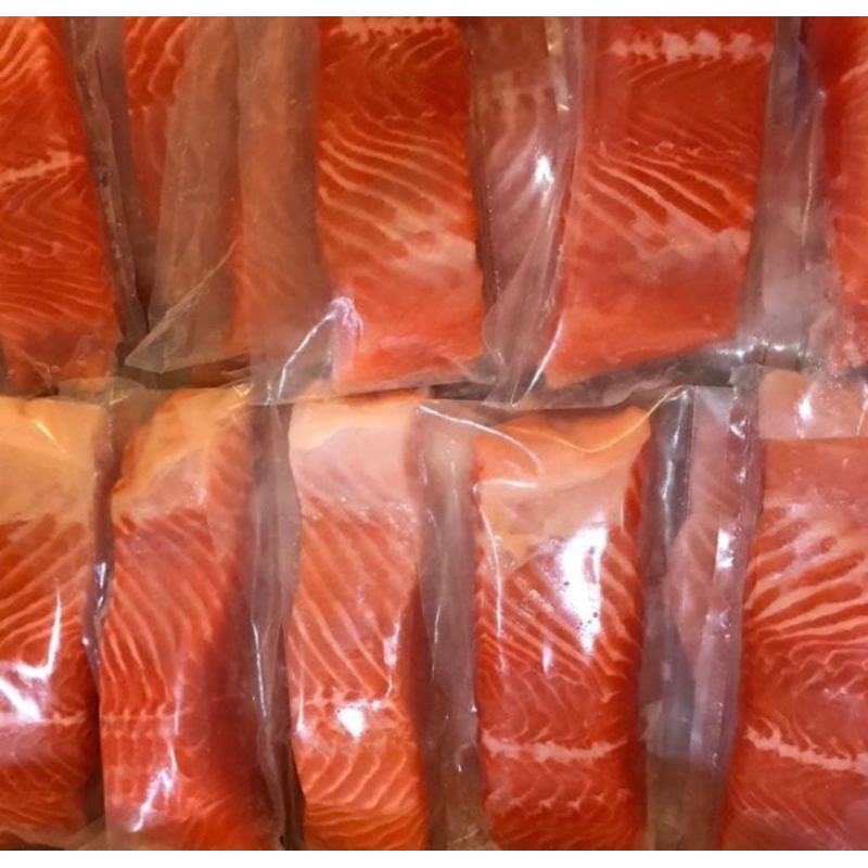 Jual fresh salmon fillet 100gr ikan salmon beku potongan | Shopee Indonesia
