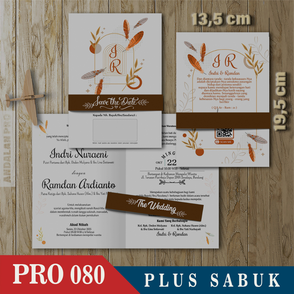 Jual Pro 080 Lipat 2 Plus Sabuk - Cetak Undangan Color / Berwarna ...