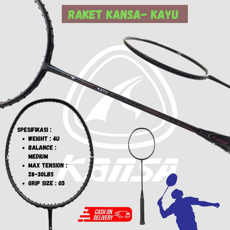 Jual Raket Badminton Element Kayu batangan | Shopee Indonesia